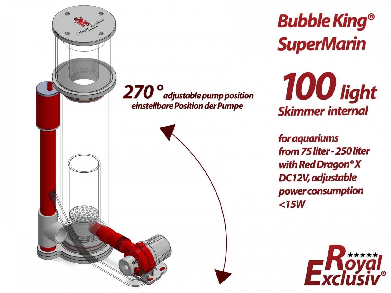 Royal Exclusiv Bubble King Supermarin 100 with Red Dragon X DC 12V ...